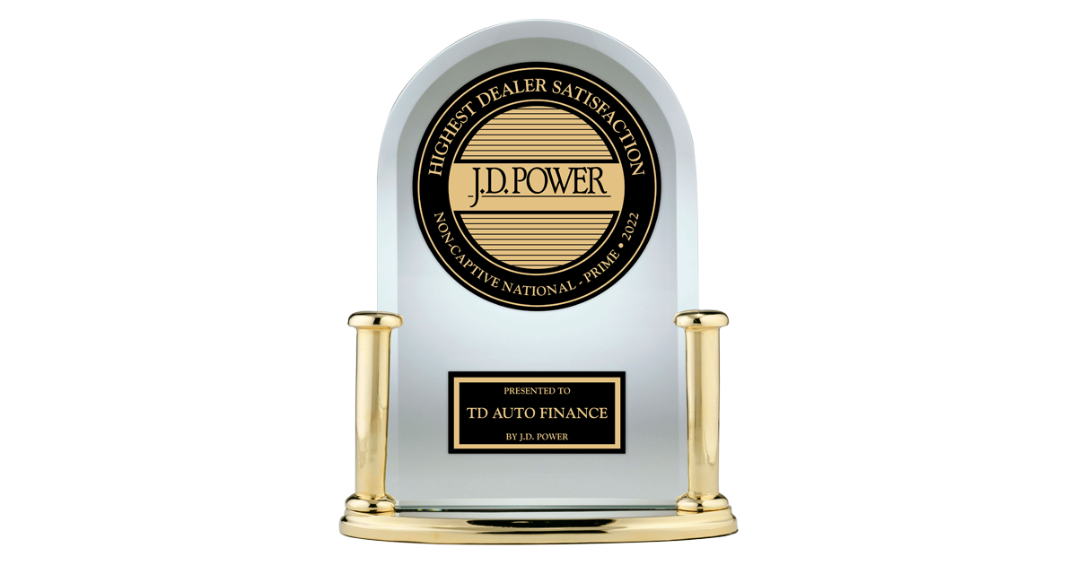 TD Auto Finance Ranks Highest in National Non-Captive Prime Credit ...