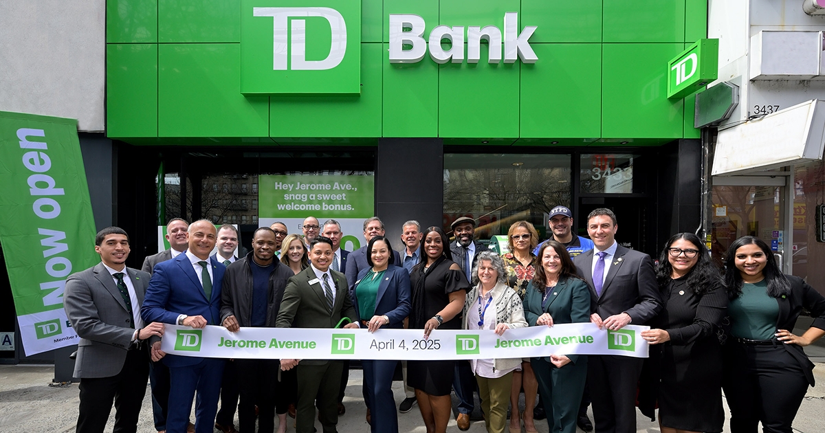 TD Bank Strengthens Ties to New York City with New Store Openings | TD ...