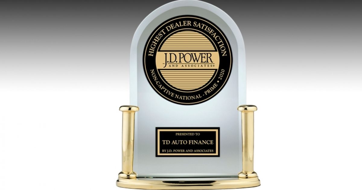 TD Auto Finance Ranks Highest in National Non-Captive Prime Credit ...